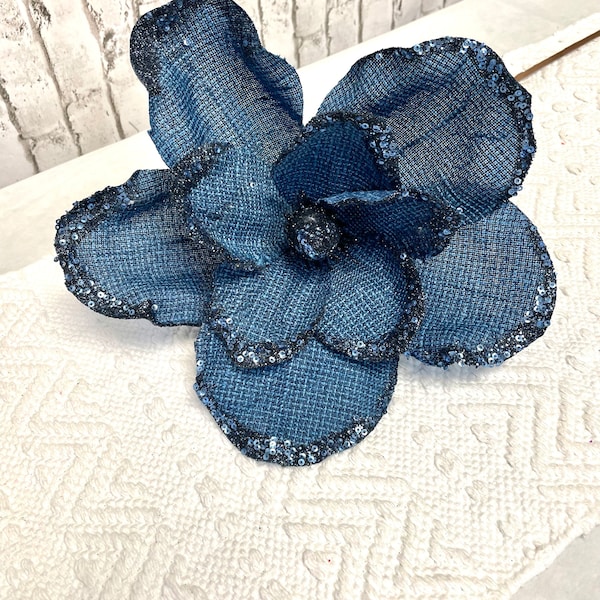 Navy Blue Burlap - Etsy