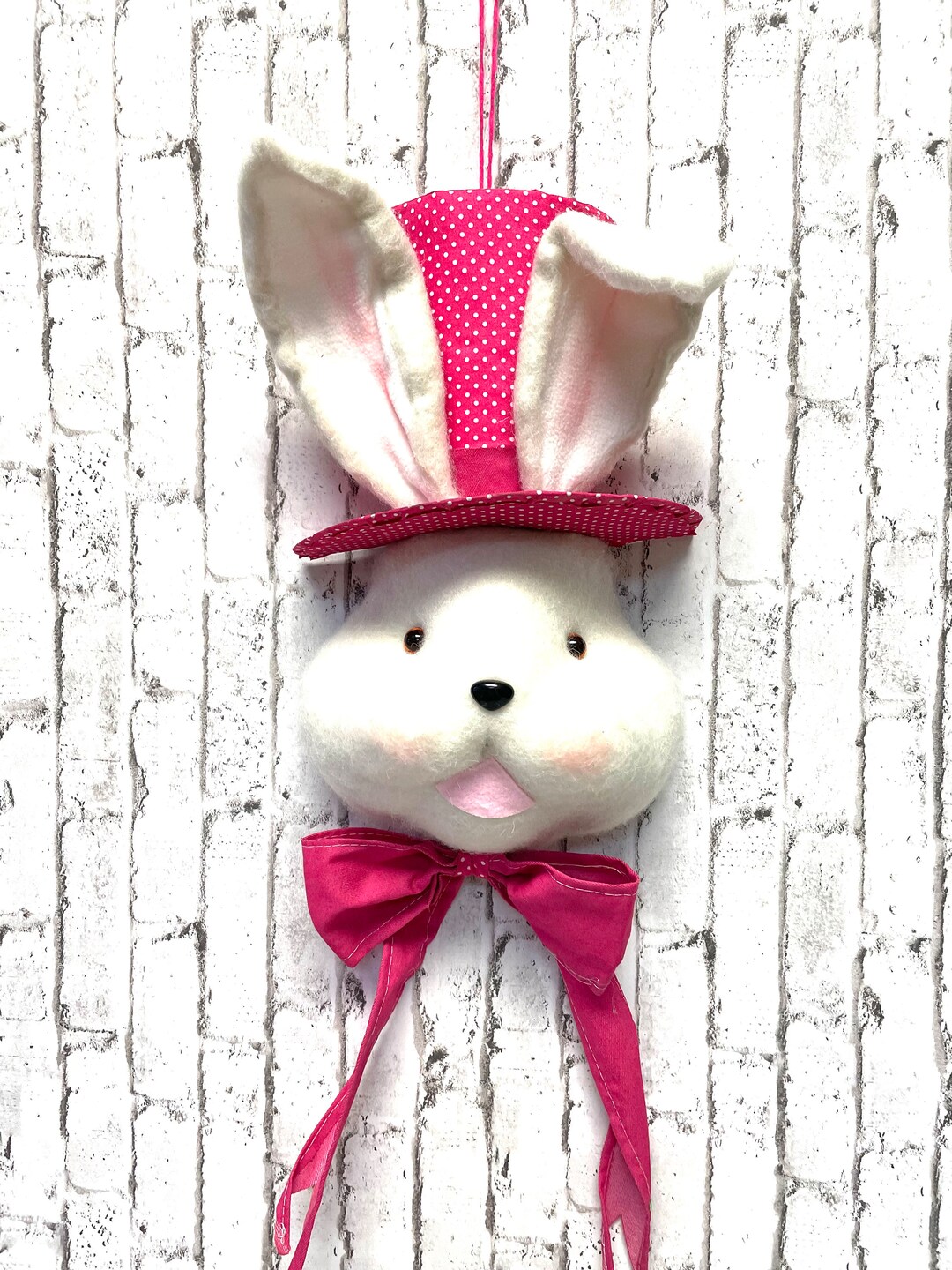 Bunny Attachment, Easter Attachment, Top Hat Bunny Attachment, Hot Pink ...