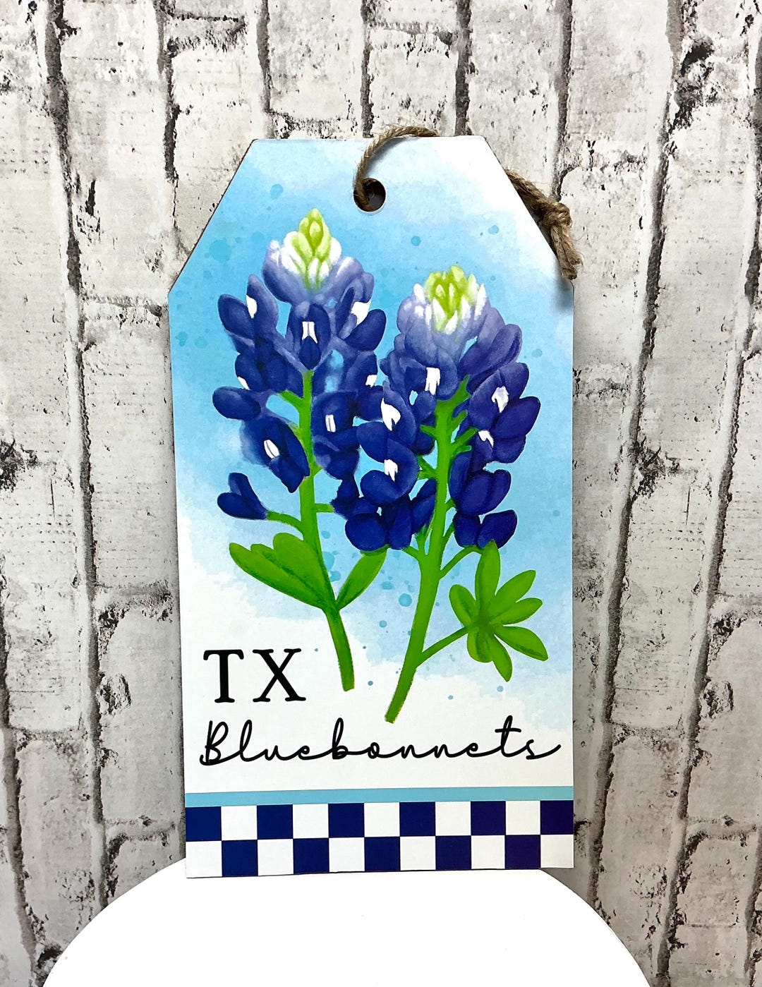 Texas Bluebonnets Sign, 12”hx6.5”l, AP7268 - Etsy