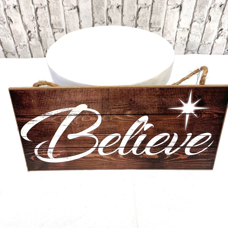 Believe Sign - Etsy