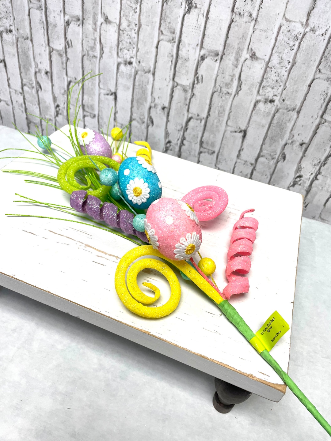 Easter Egg Ball Spray: Spring Floral Pick - Etsy