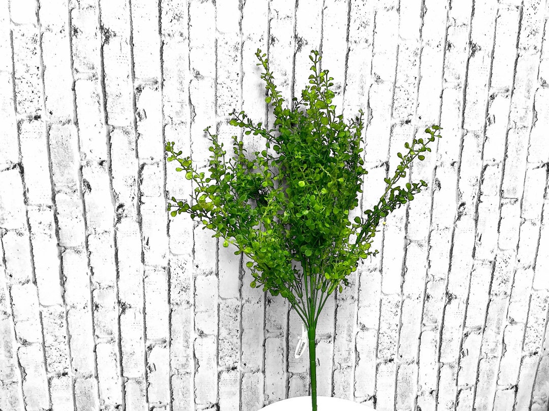 Plastic Spring Button Leaf Bush X11, 20”, Light Green, MTF19508 - Etsy