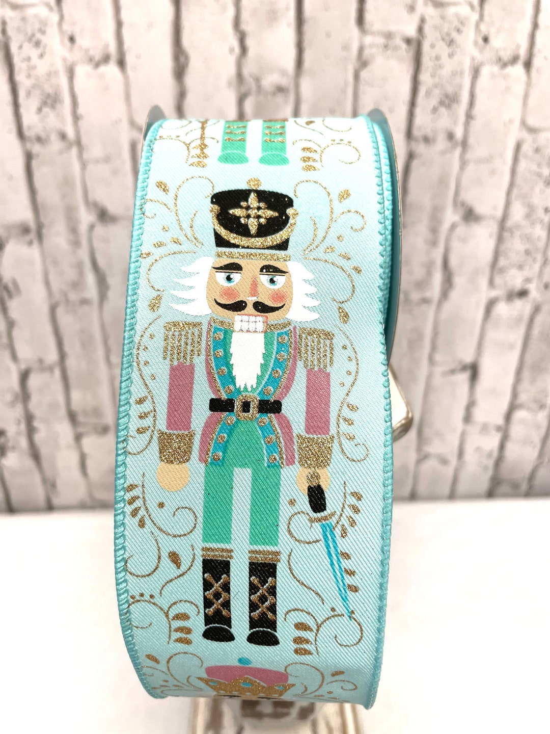 Pastel Nutcracker Ribbon, RGA1343H1, Christmas Ribbon, Nutcracker ...