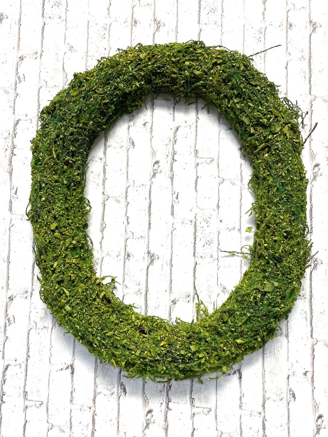 Moss Covered Oval Grapevine Wreath Base - Etsy