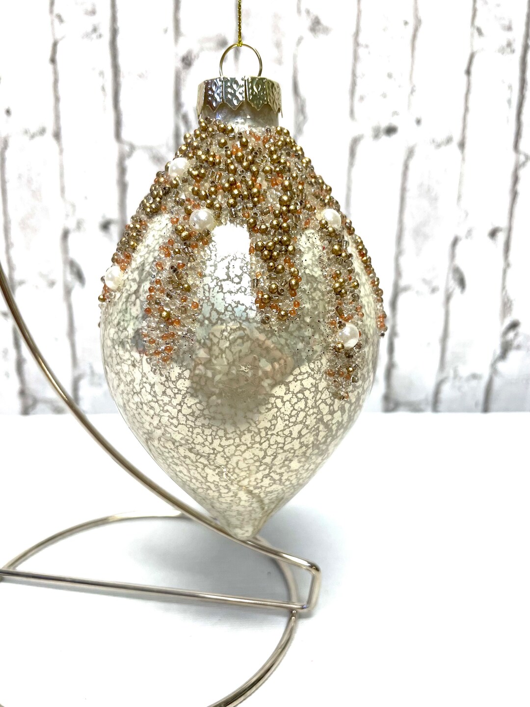 Glass Oblong Wreath Attachment, Wreath Embellishment, Christmas ...
