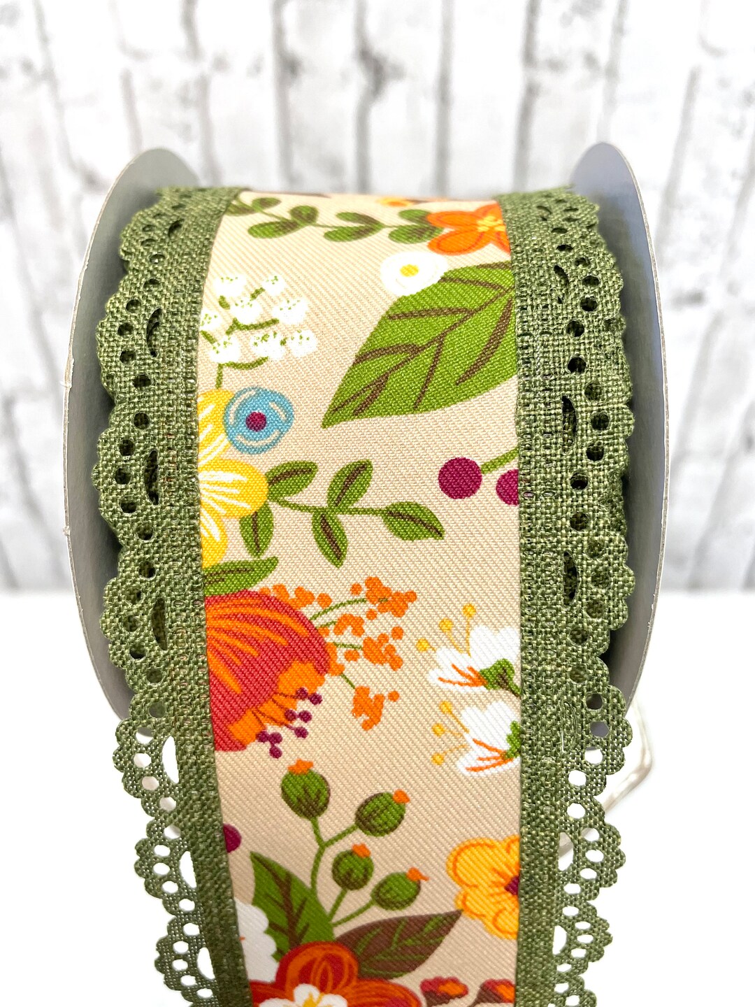 Fall Ribbon, Summer Ribbon, RGA8519F2, Fall Scalloped Ribbon, Everyday ...