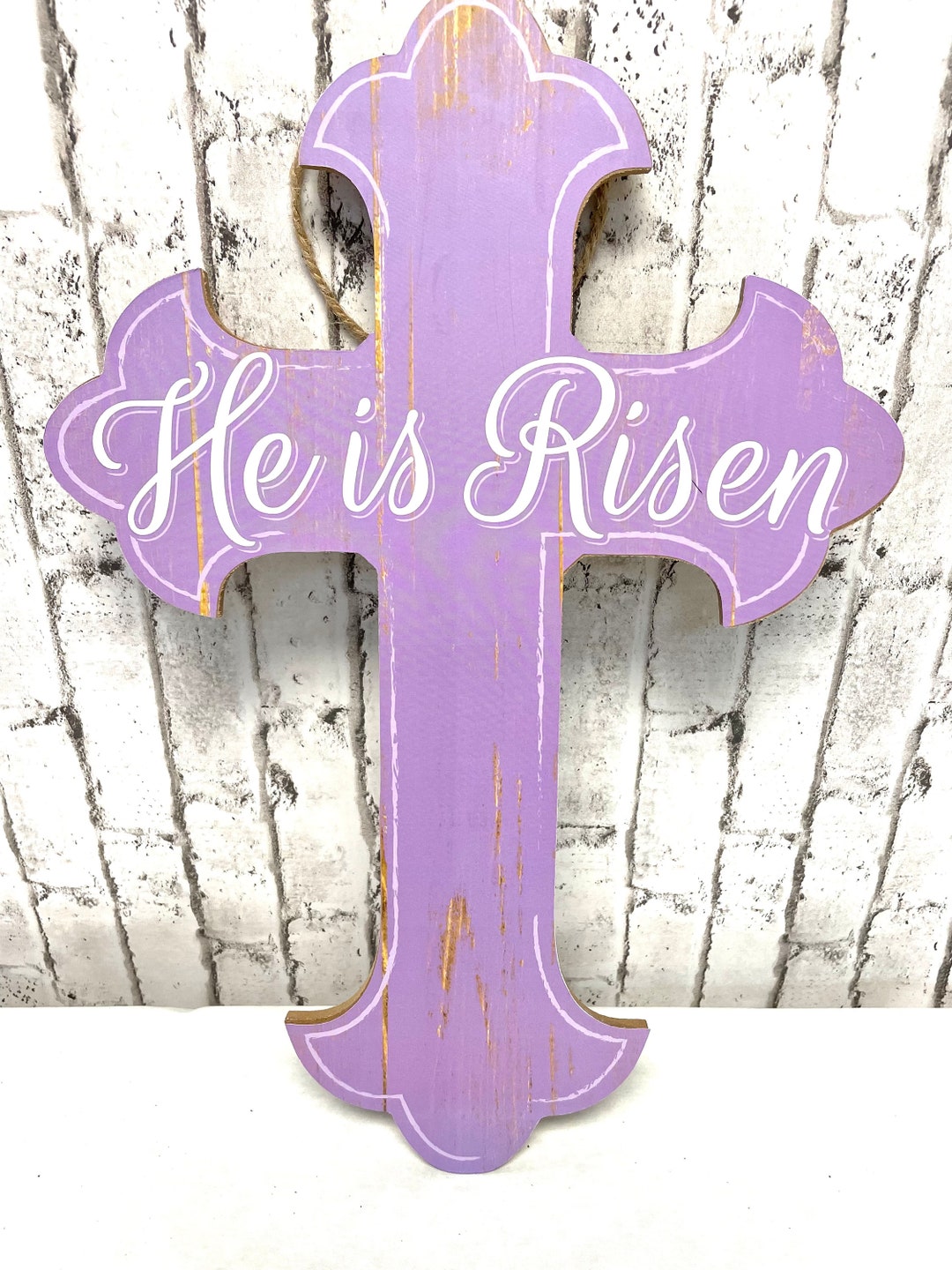 He is Risen Cross, Easter Sign, Easter He Has Risen Cross Sign,ap8220 ...