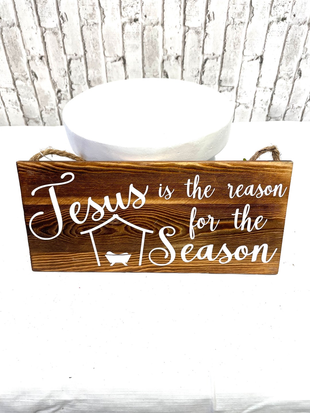 Jesus the Reason Sign, Christmas Wreath Sign,religious Wreath Sign - Etsy
