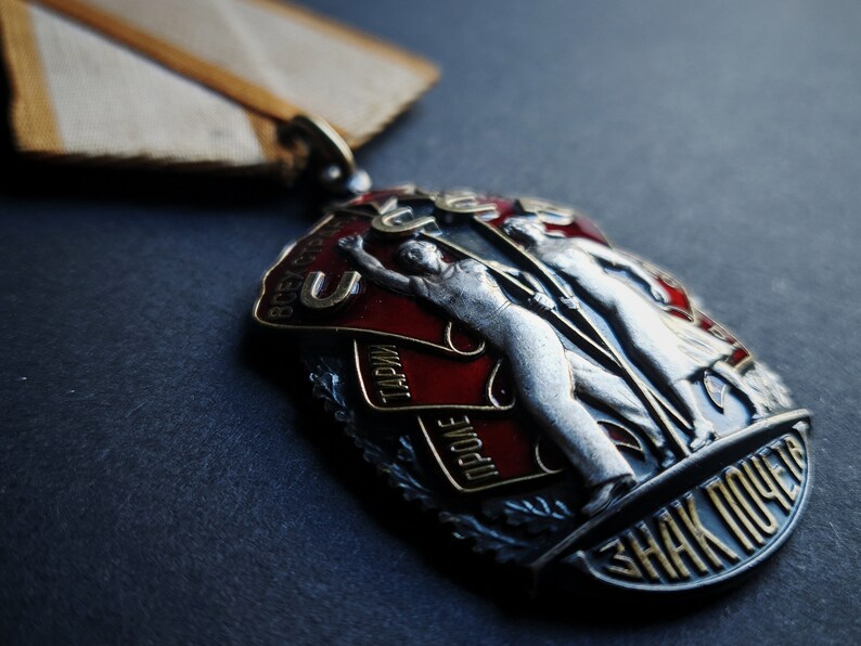 USSR Silver Order Sign of Honor / Орден "Знак Почёта", No.: 996762 - Etsy