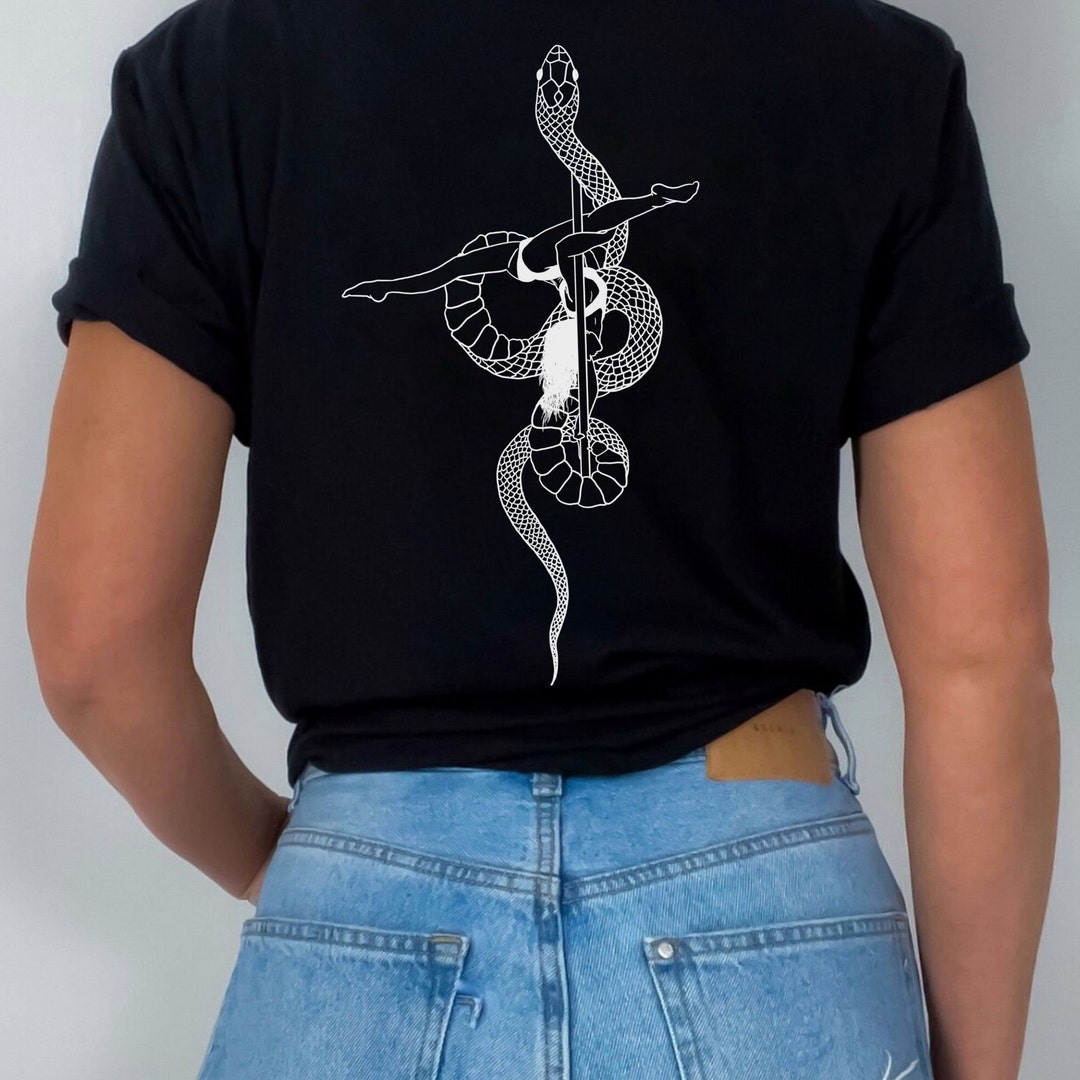 Pole Dance T Shirt for Pole Dancer Snake Shirt Pole Dance Gift for Pole ...