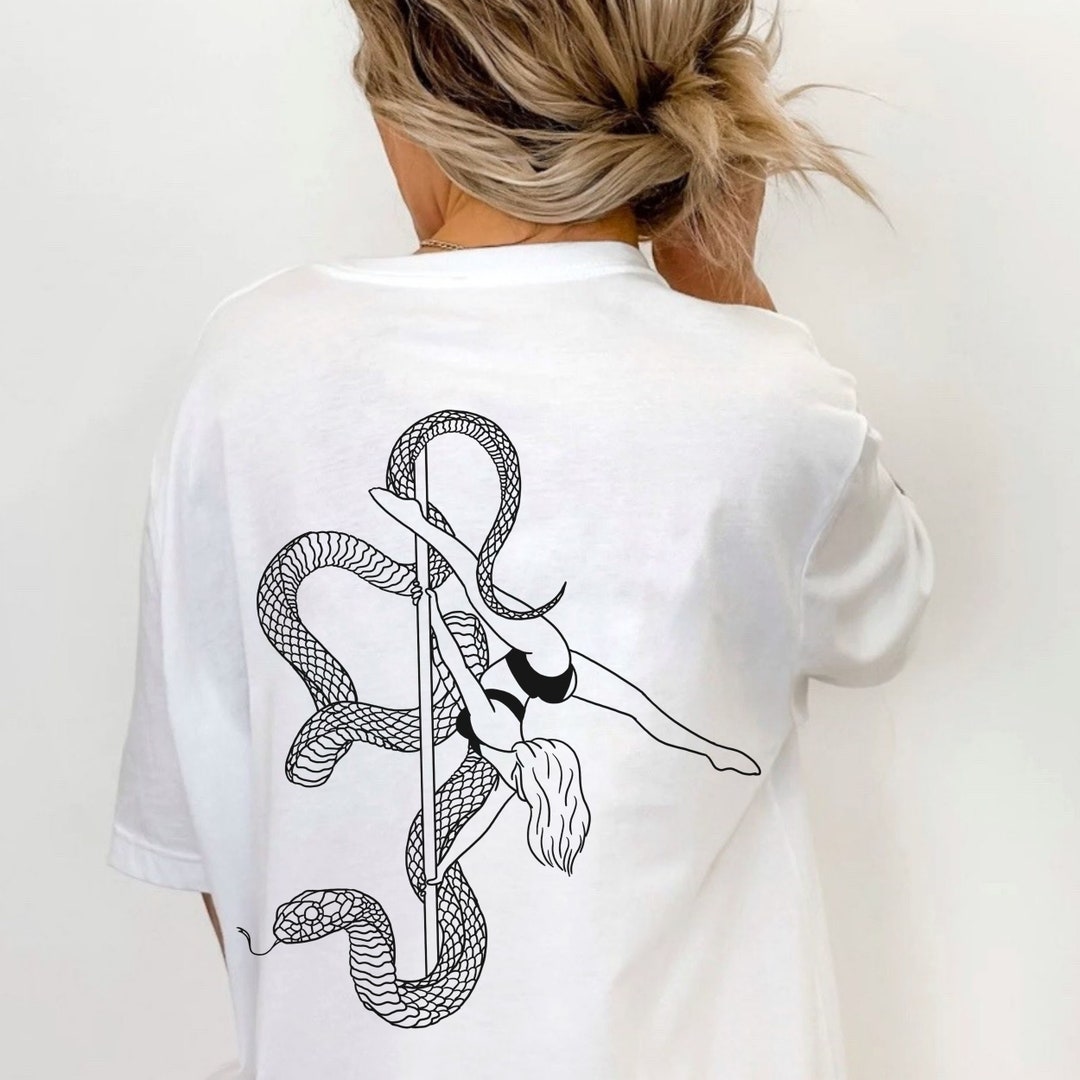 Poledance Tshirt for Pole Dance Snake T Shirt Pole Dancing Gift for ...