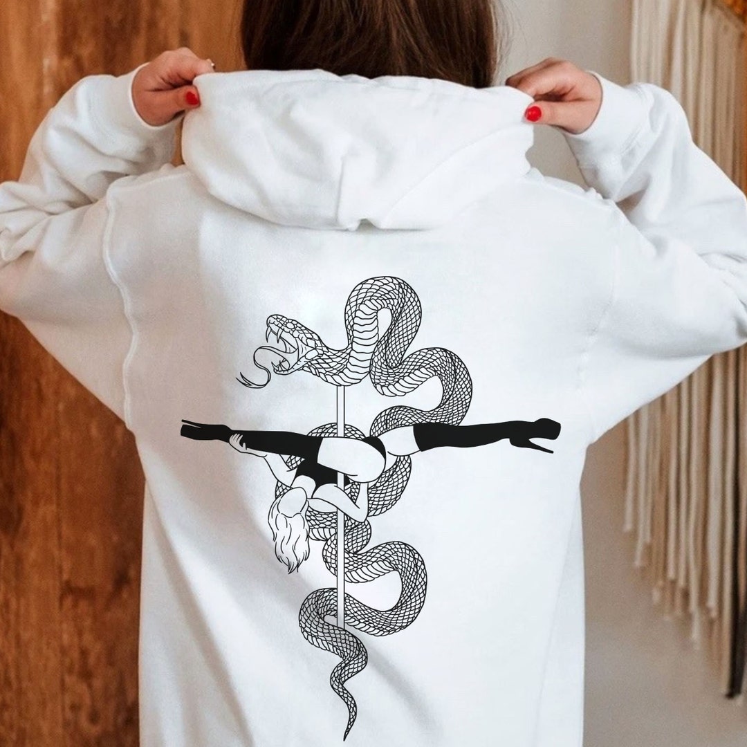 Pole Dance Snake Hoodie Pole Dance Gift for Girls Pole Dance Hoodie ...