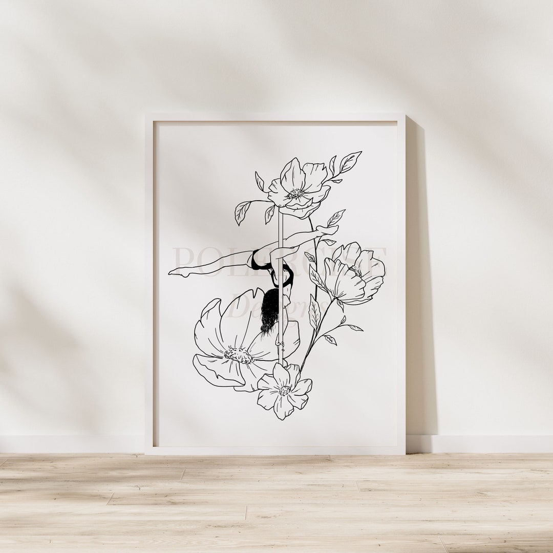 Pole Dance Wall Art Pole Dance Art Printable Pole Dance Gift for Pole ...