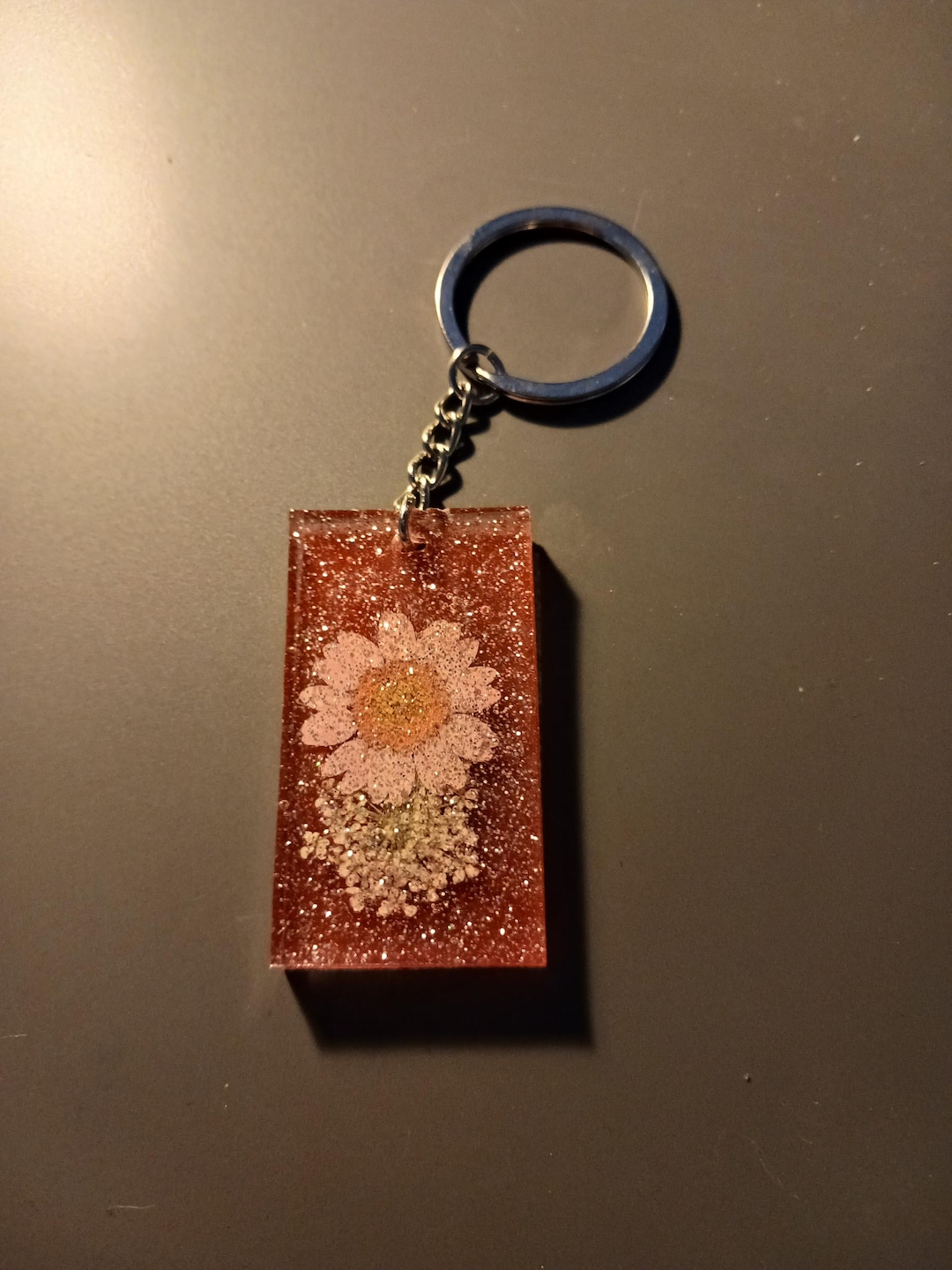 Handcrafted Pressed Flower Keychain - Etsy