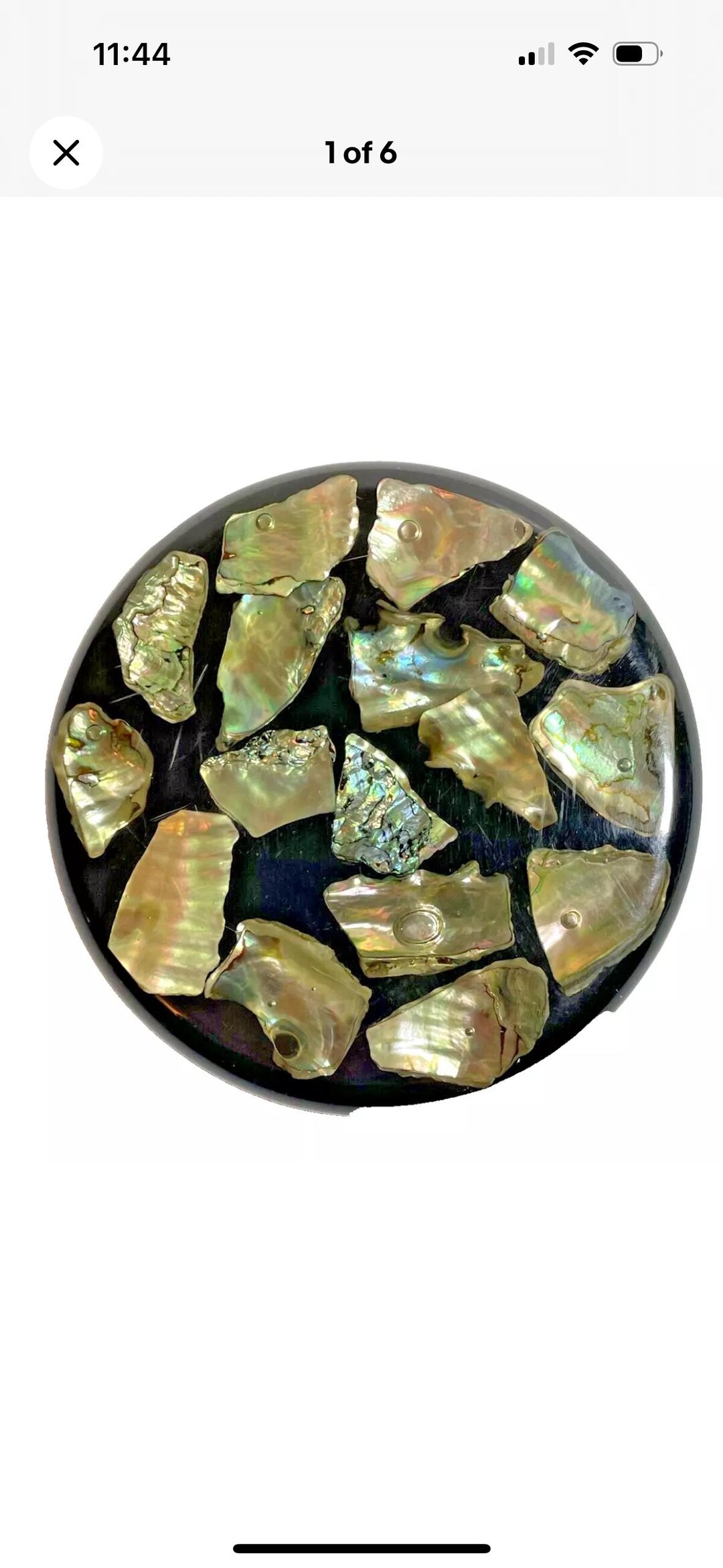 Vintage Abalone Shell Lucite Hot Plate Trivet MCM 5 1/2 Inch California ...