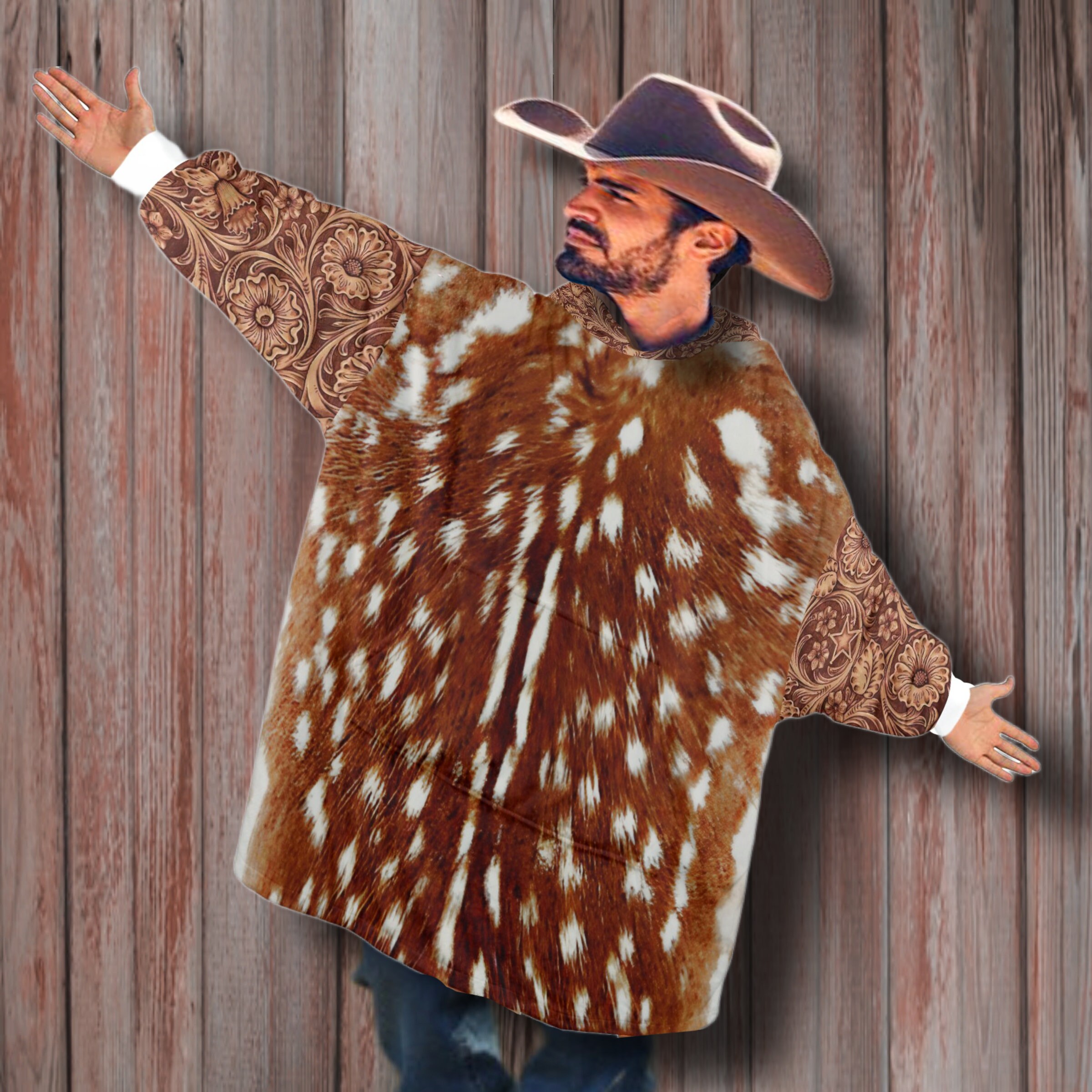 Western Giant Blanket Hoodie, Western Christmas Gift for Cowgirl and ...