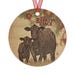 PERSONALIZED Black Angus Cow Calf Western Metal Christmas Ornament ...