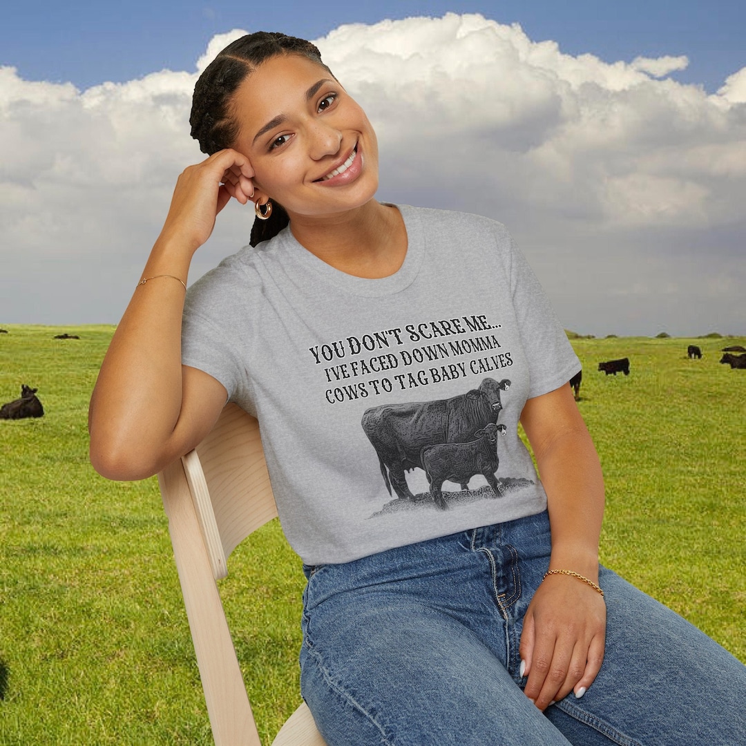 Cow Calf Tshirt for Cattle Rancher Brangus Breeder, Funny Cow Lovers T ...