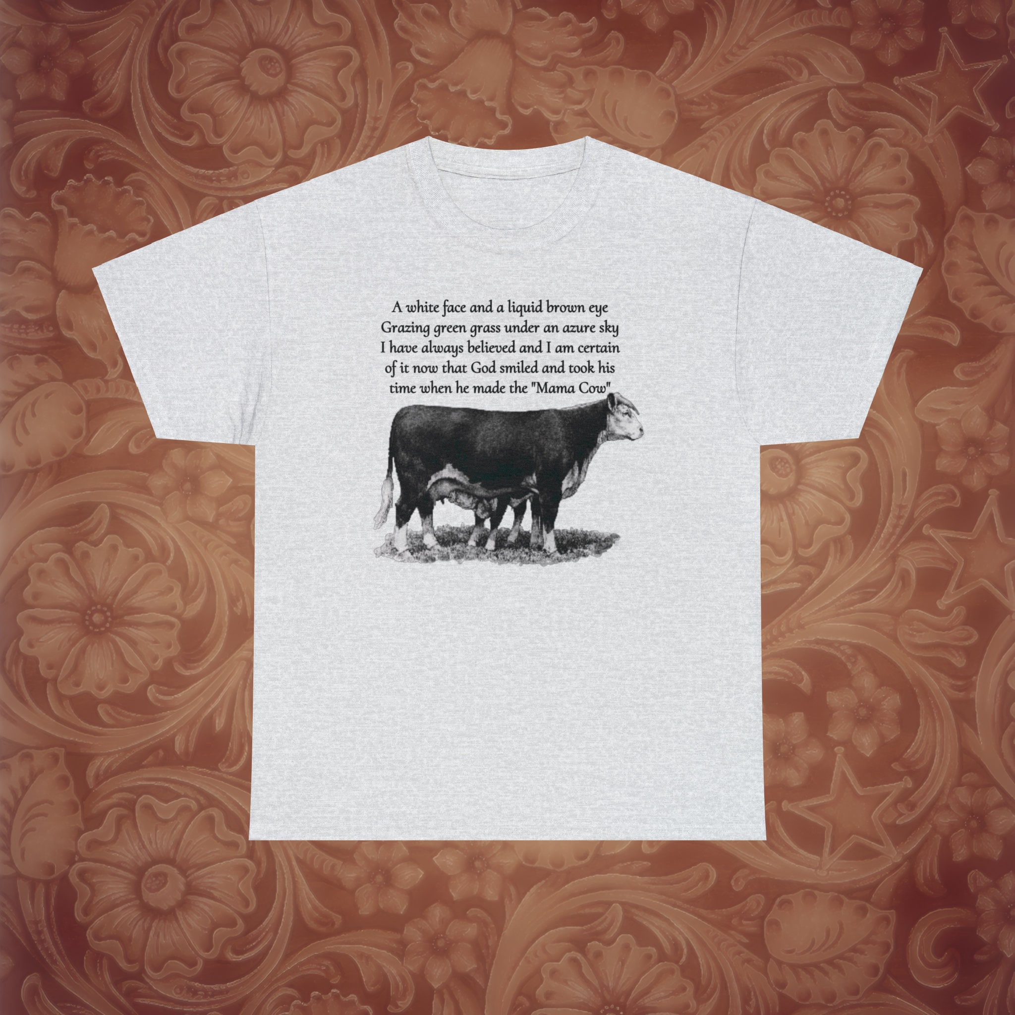 Western Cow Tshirt, Hereford Shirt, Gift for Cow Lover, Cattle Shirt ...