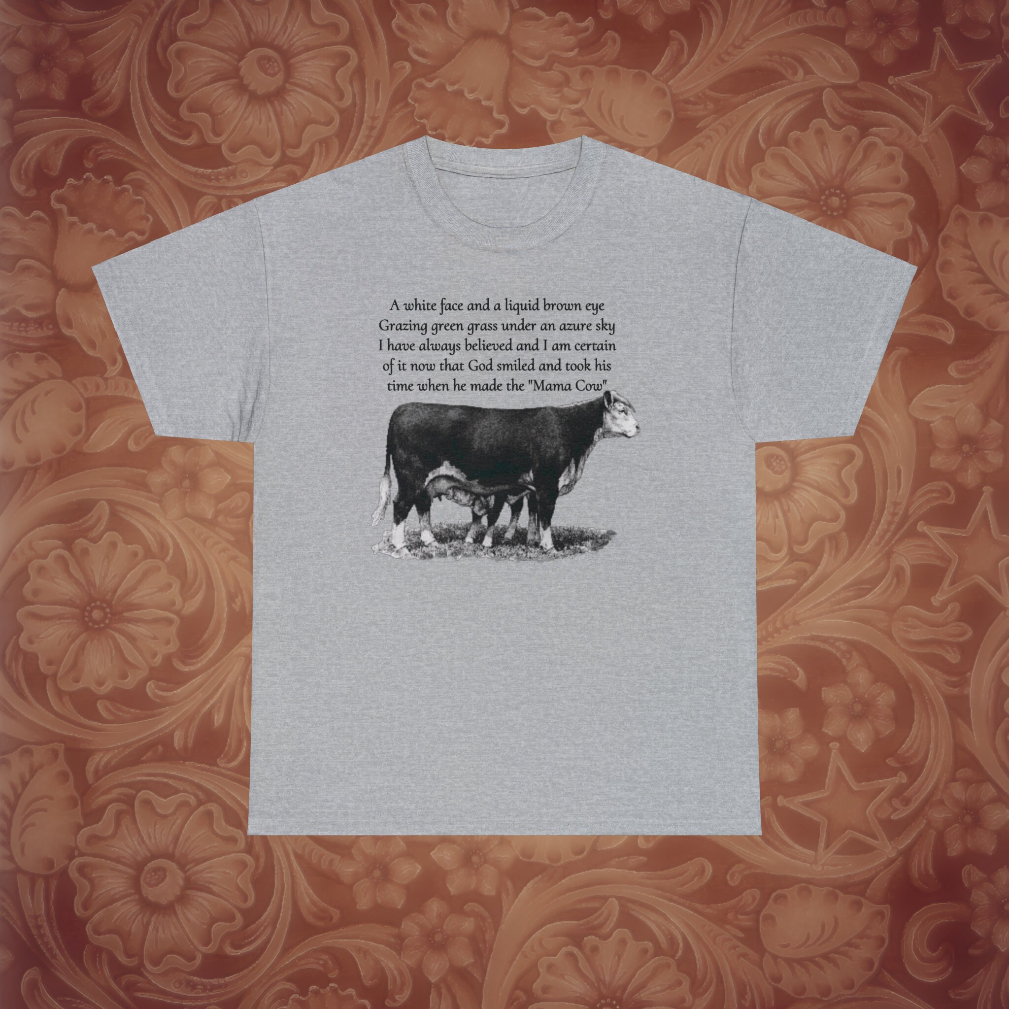 Western Cow Tshirt, Hereford Shirt, Gift for Cow Lover, Cattle Shirt ...