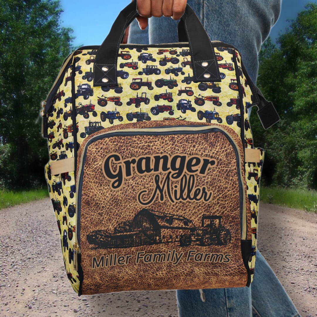 PERSONALIZED Tractor Farming Backpack, Farm Tractor Diaper Bag, Farm ...