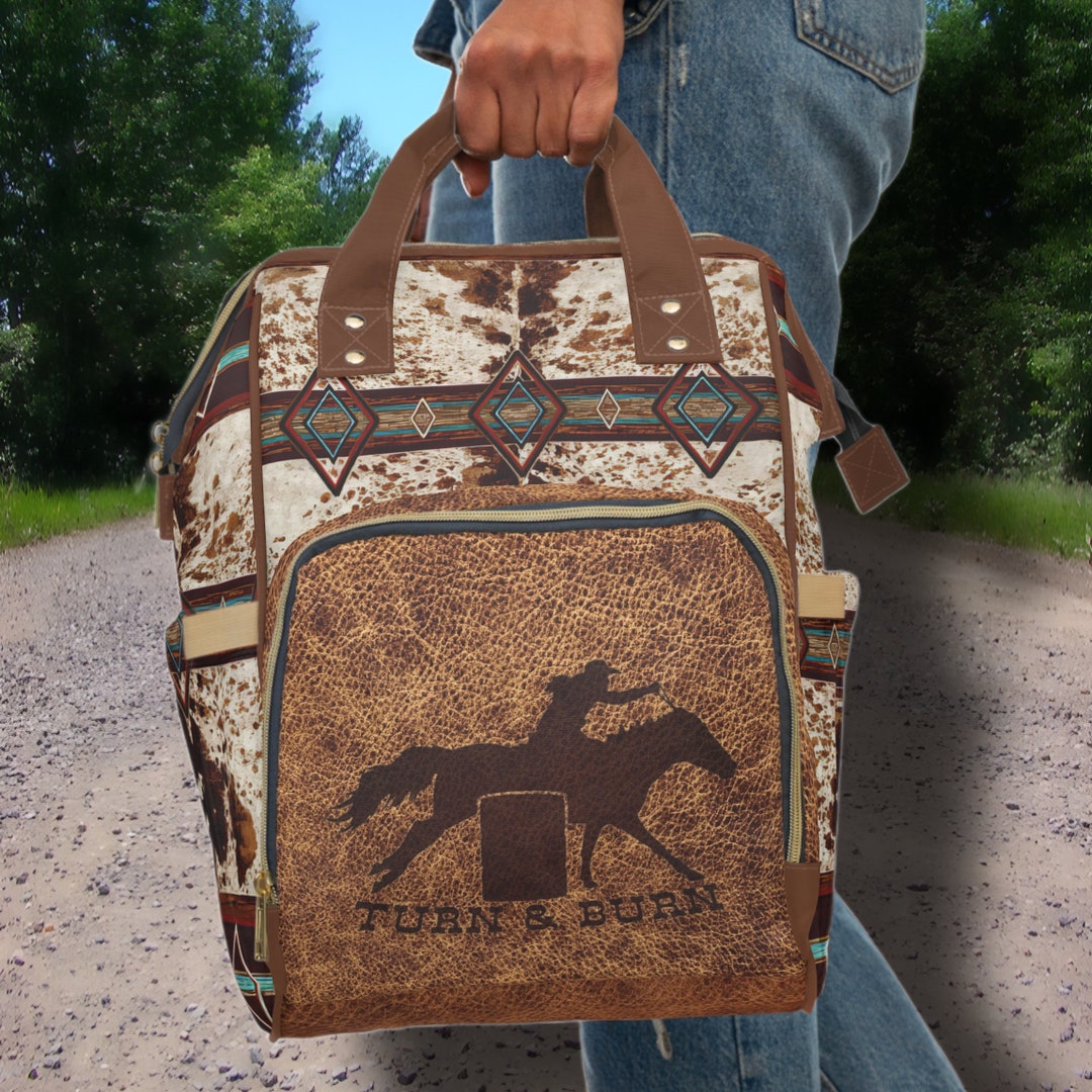 PERSONALIZED Western Backpack Barrel Racer Gift for Rodeo Cowgirl Rodeo ...