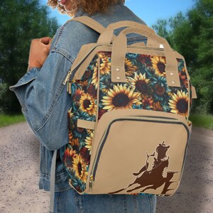 PERSONALIZED Back to School Western Backpack Book Bag, Barrel Racer ...