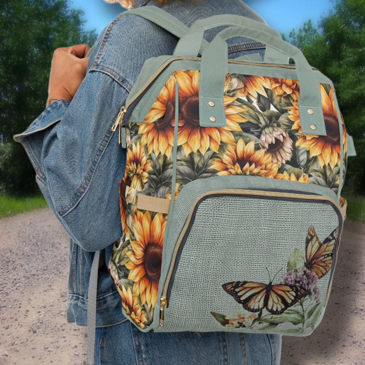 PERSONALIZED Back to School Monarch Butterfly Backpack, Girls Butterfly ...
