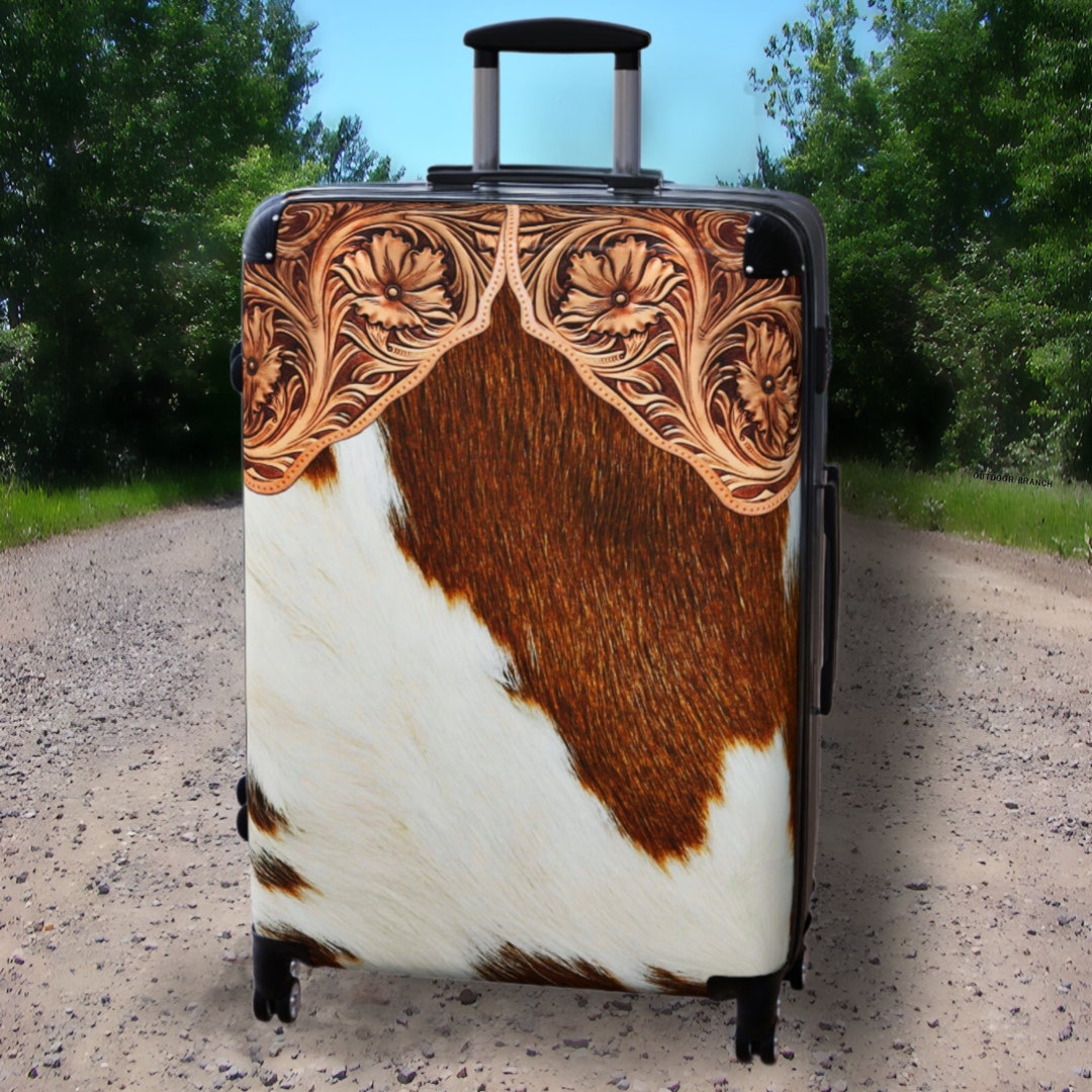 PERSONALIZED Western Suitcase TSA Luggage Set - Digitally Printed ...