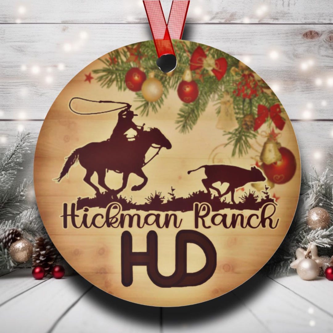 PERSONALIZED Calf Roping Ranch Cowboy Western Ornament, Custom ...