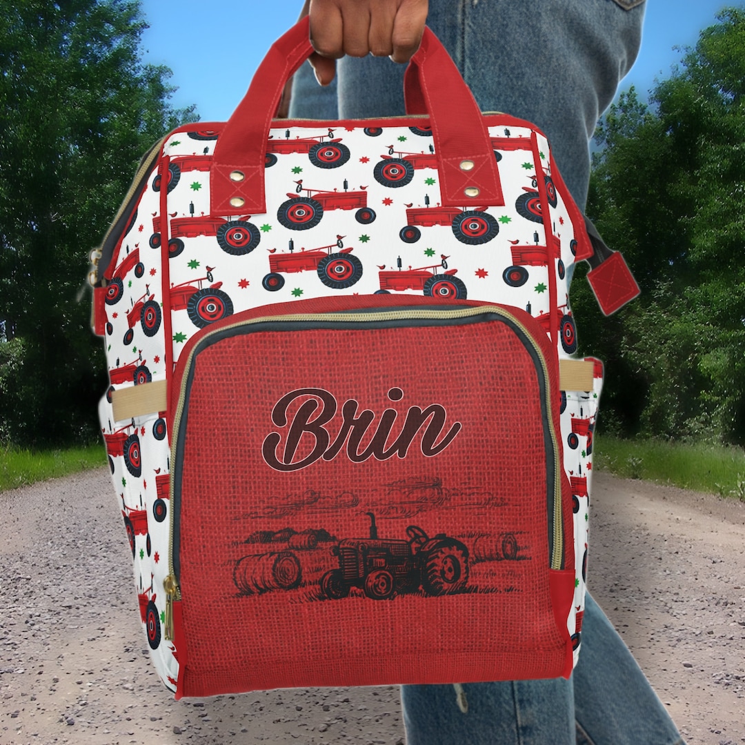 PERSONALIZED Tractor Farming Backpack, Farm Tractor Diaper Bag, Farm ...