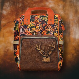 PERSONALIZED Deer Hunter Backpack or Diaper Bag Whitetail Deer Blaze ...