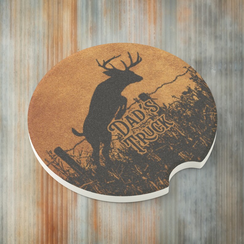 Whitetail Stone Coaster Cupholder Set, Truck Car Coaster Inserts Gift ...