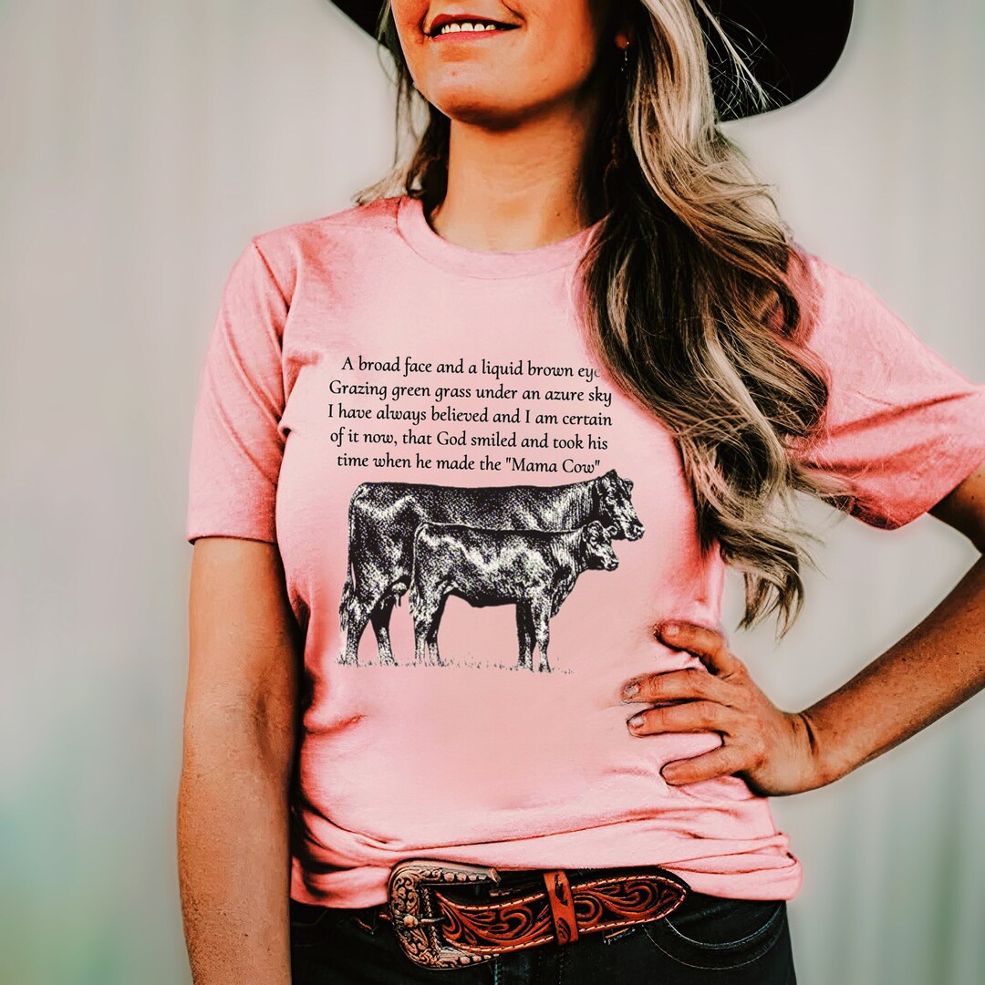 Western Cow Tshirt, Angus Shirt, Gift for Cow Lover, Cattle Shirt ...