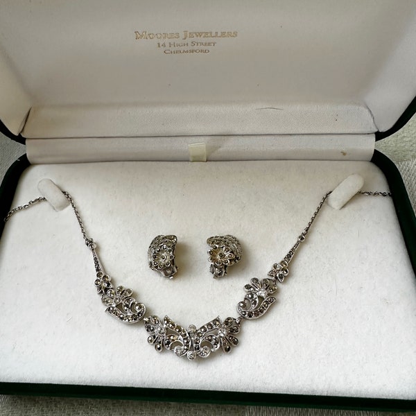 Marcasite Necklace - Etsy