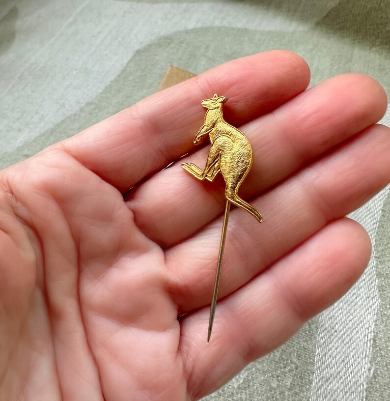Kangaroo Stick Pin - Etsy