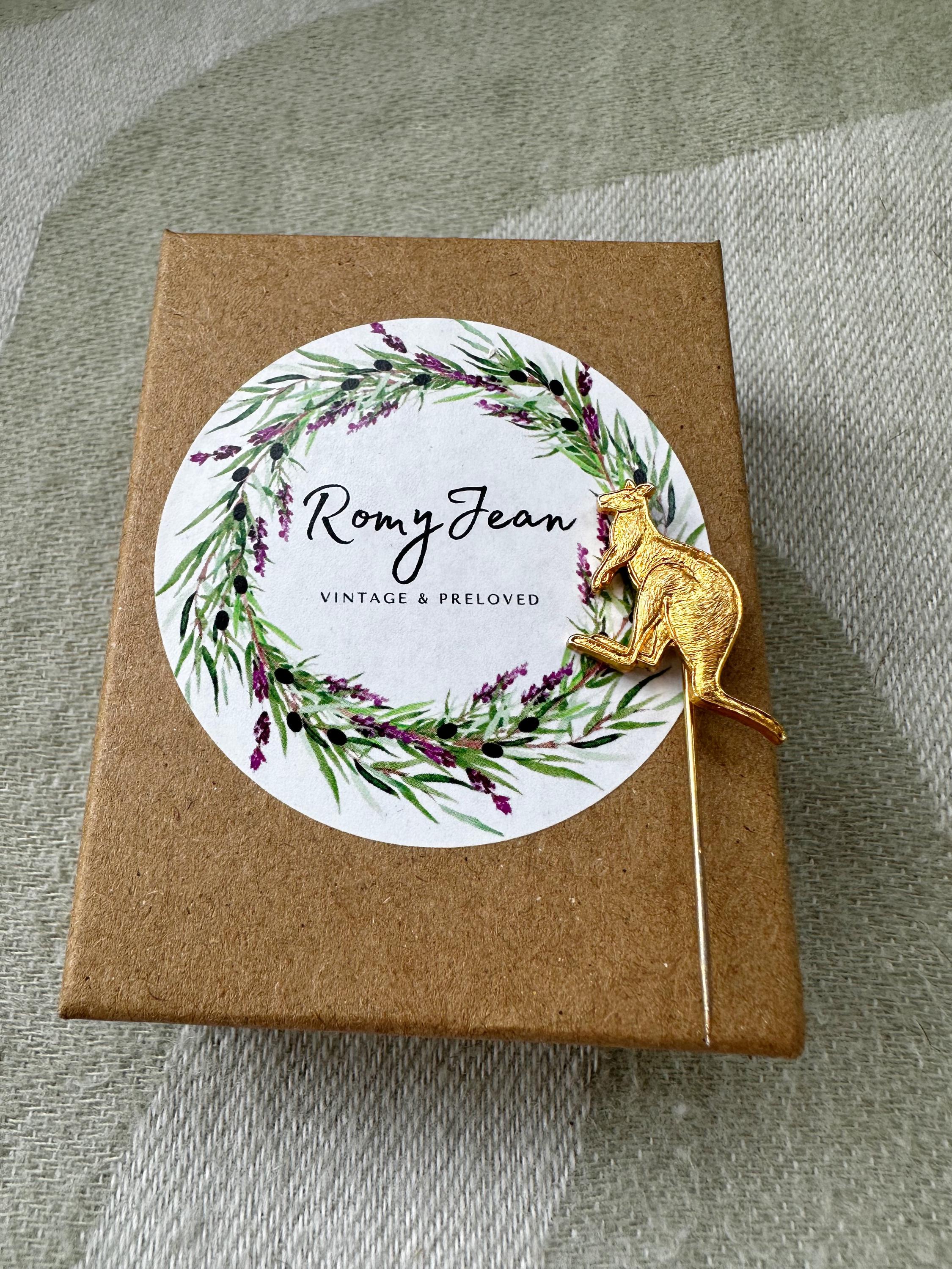Kangaroo Stick Pin - Etsy