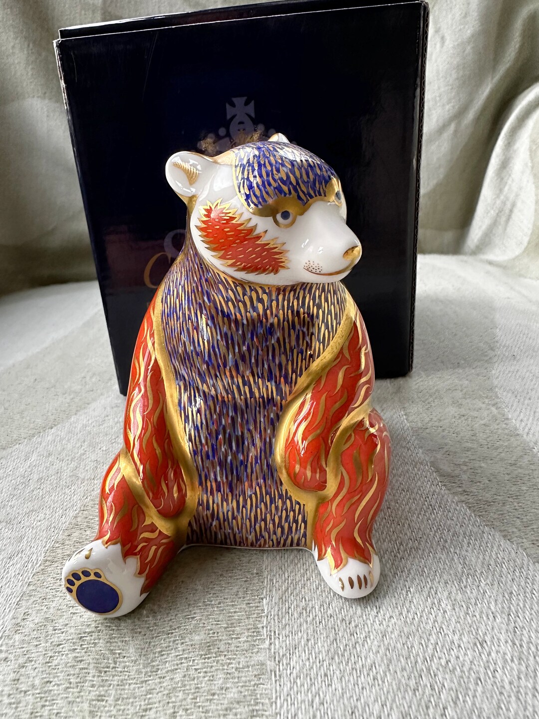 Vintage Royal Crown Derby Honey Bear Paperweight - Etsy
