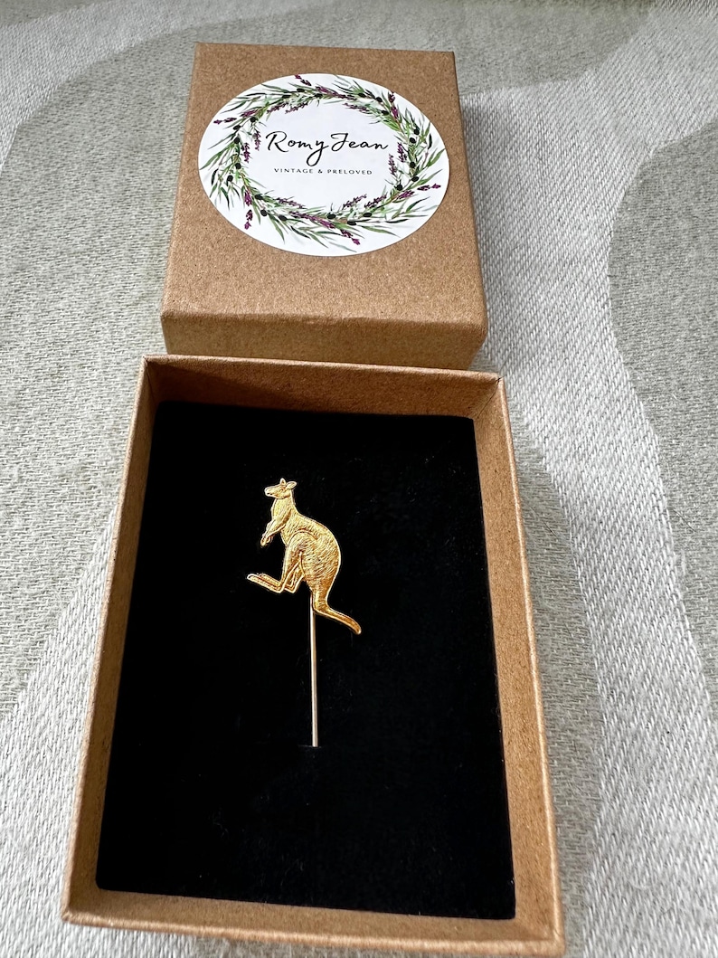 Kangaroo Stick Pin - Etsy
