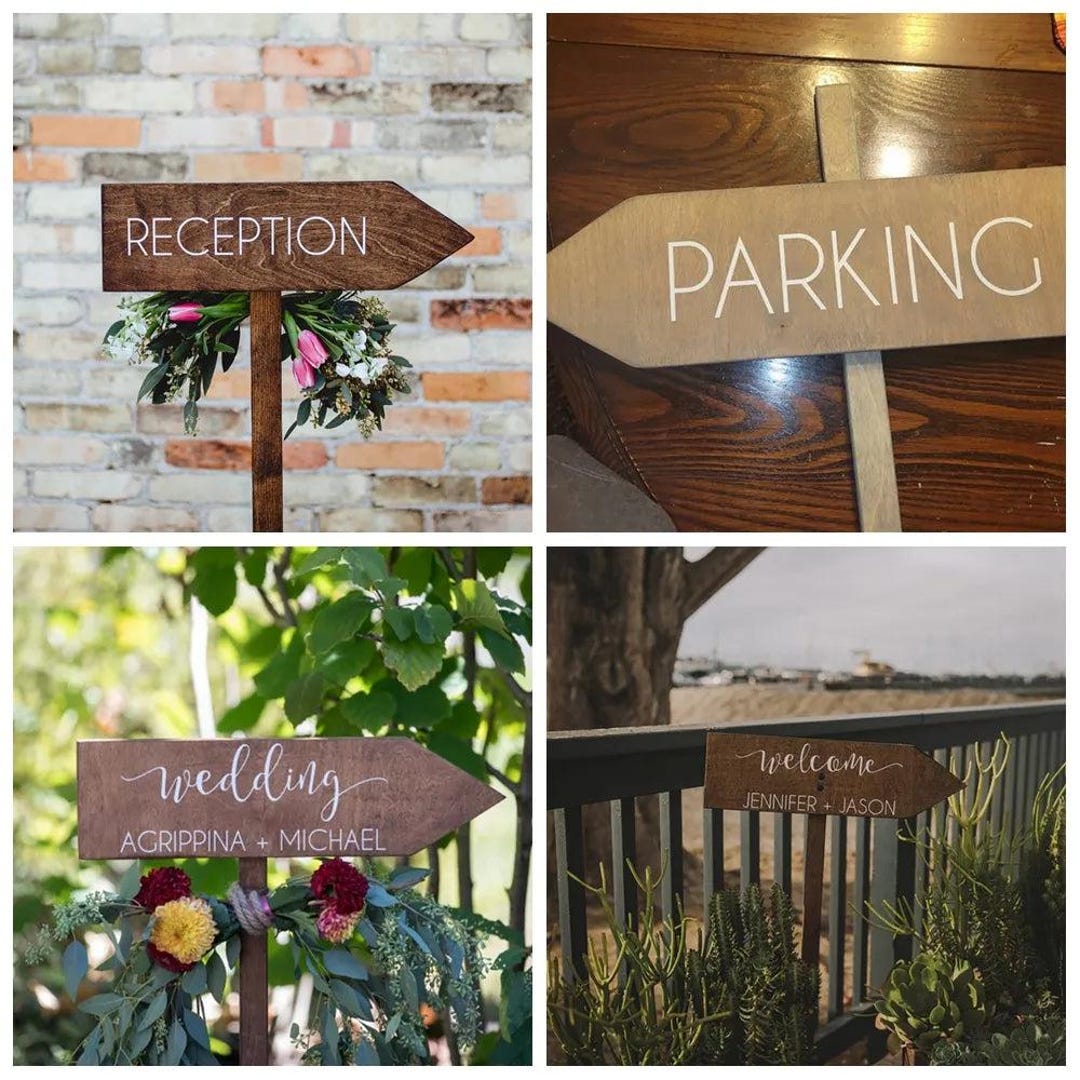 Wedding Parking Reception Sign - Etsy