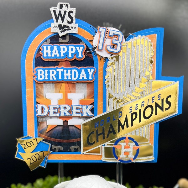 Houston Astros Birthday Cake Topper - Etsy