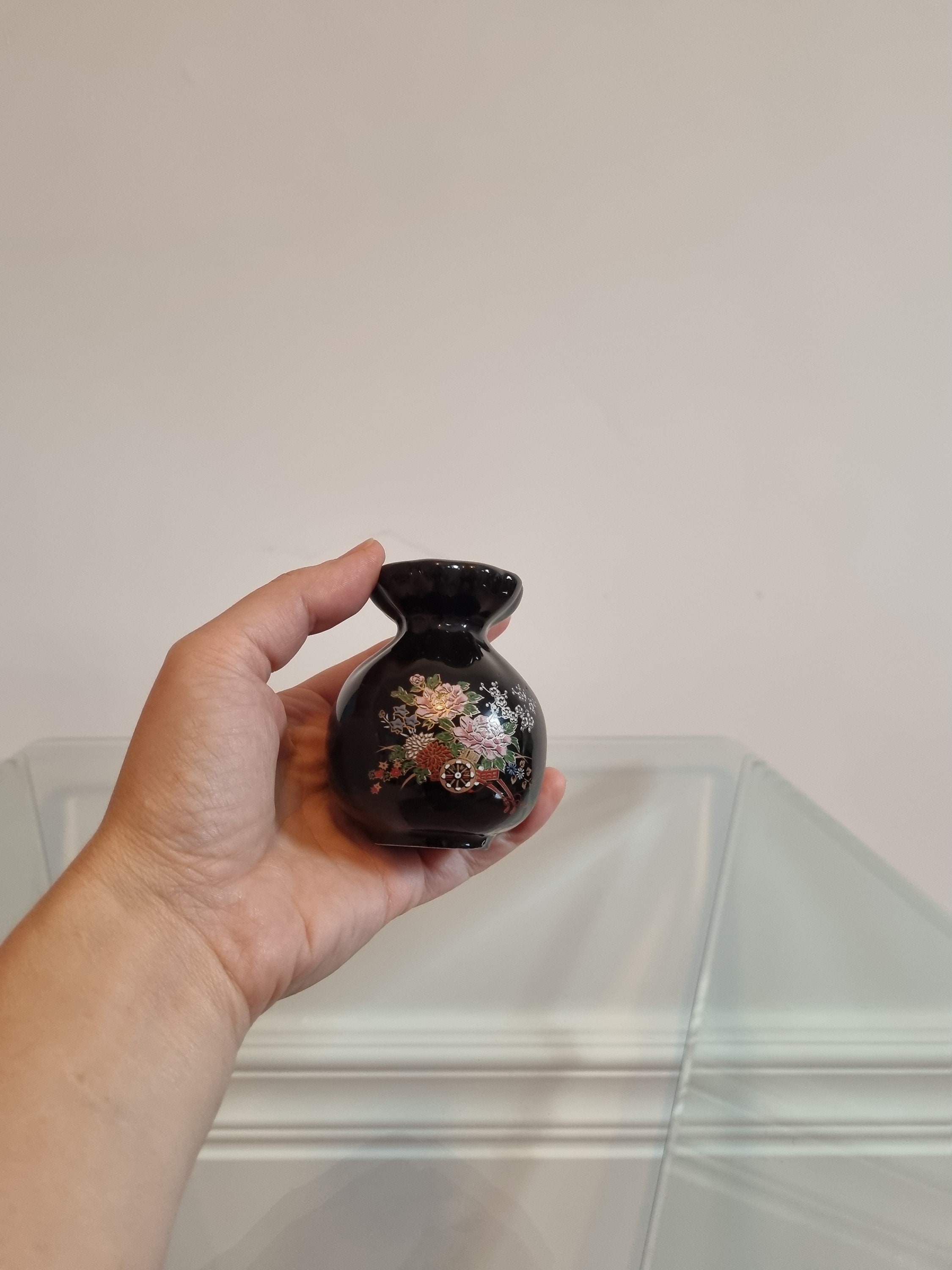 Vintage Small Floral Vase Made in Shibata Japan - Etsy