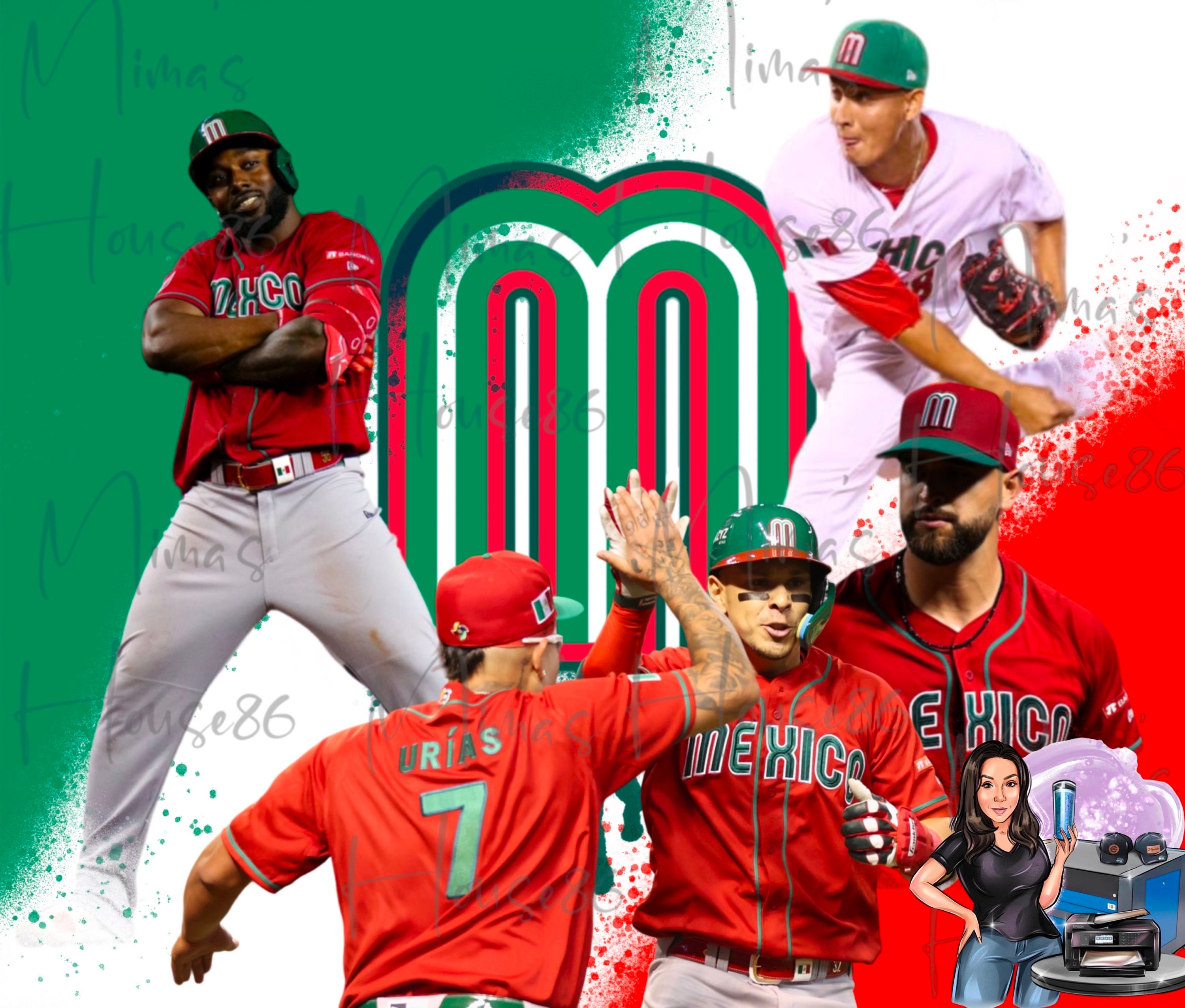 Mexico Baseball Team 15oz Sublimation Mug PNG - Etsy