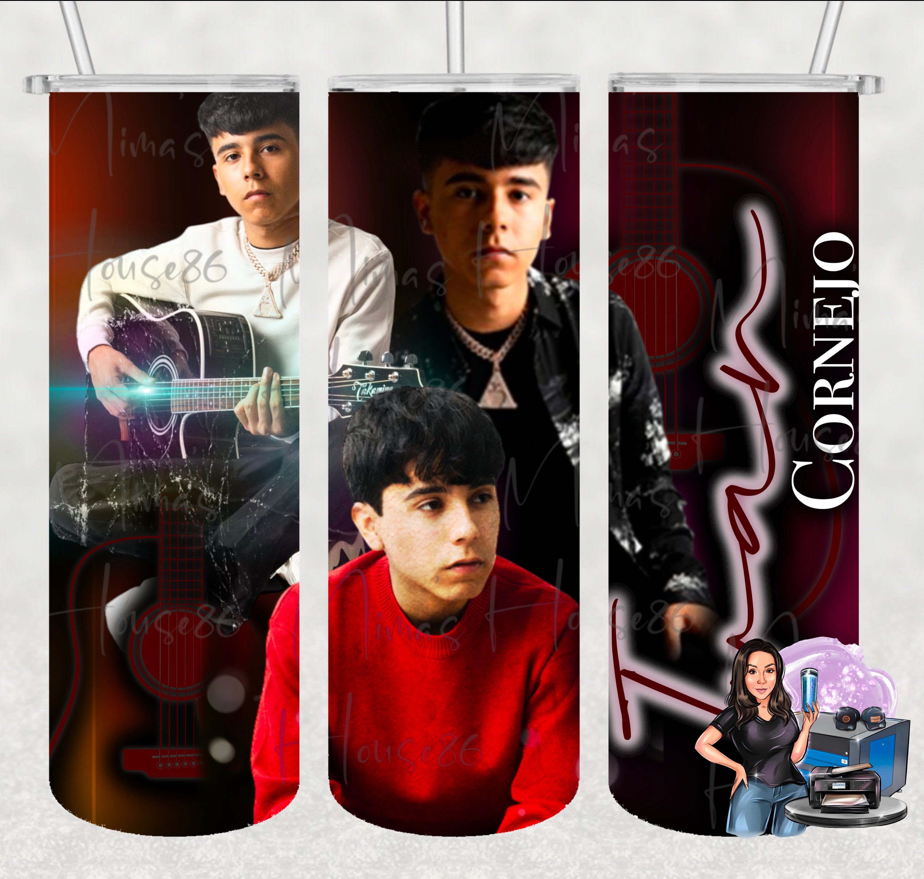 Ivan Cornejo 20oz Tumbler Wrap PNG - Etsy