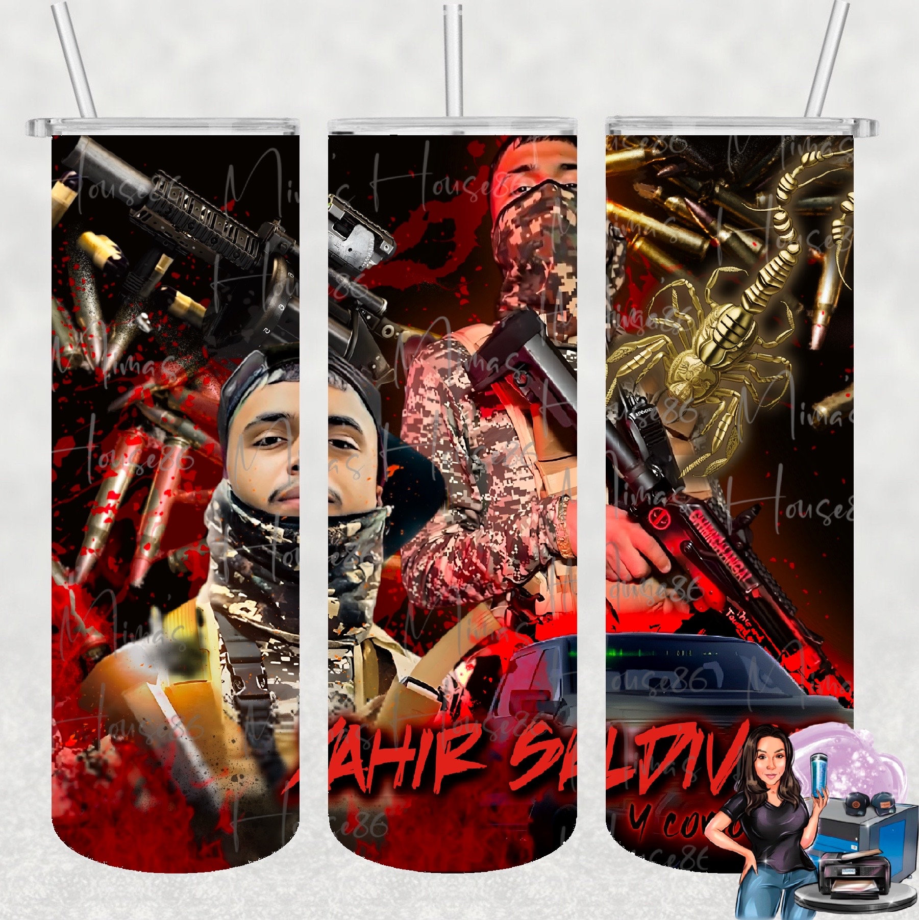 Yahir Saldivar 20oz Tumbler PNG - Etsy