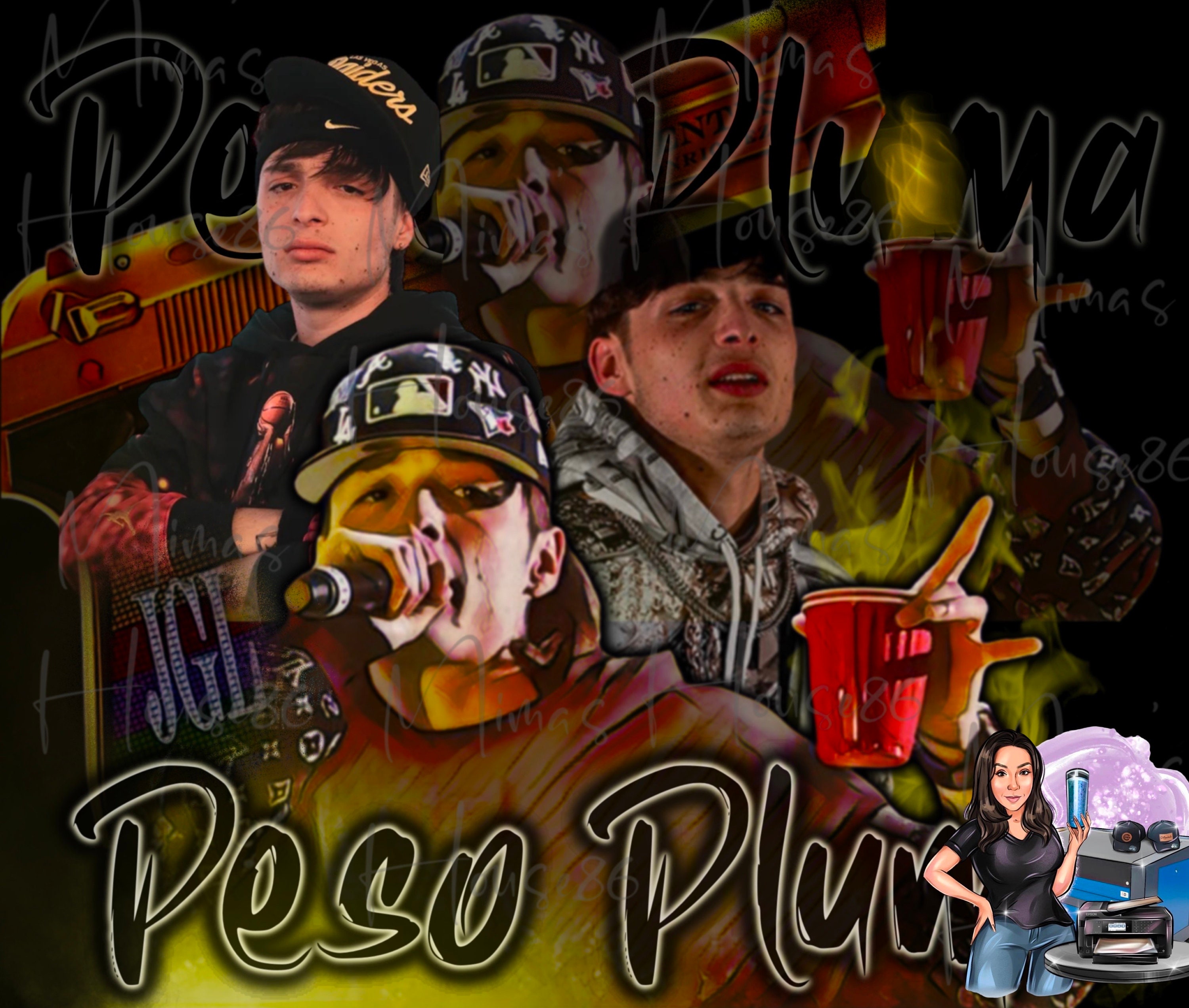 Peso Pluma 20oz Becher Sublimation PNG - Etsy Österreich