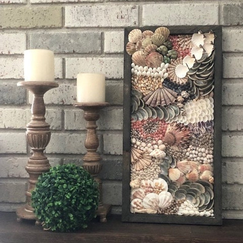Shell Art Mosaic Framed - Etsy