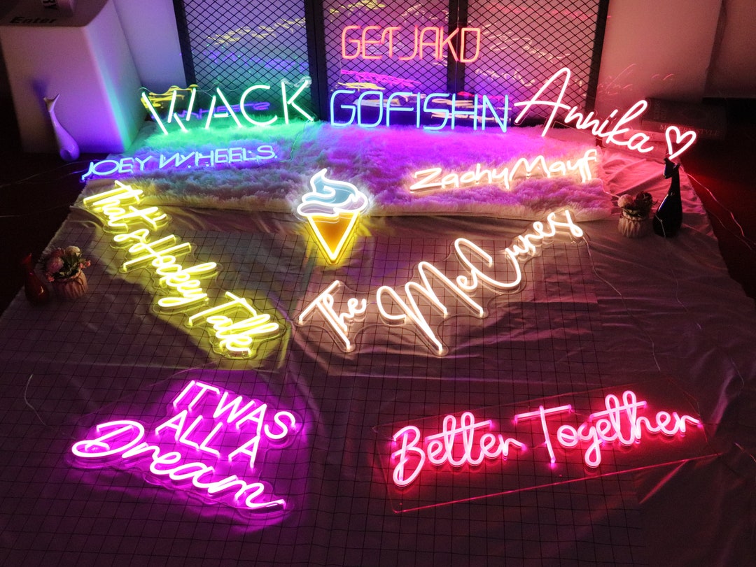 Custom Neon Sign Neon Sign,wedding Neon Sign,name Neon Sign,led Neon ...