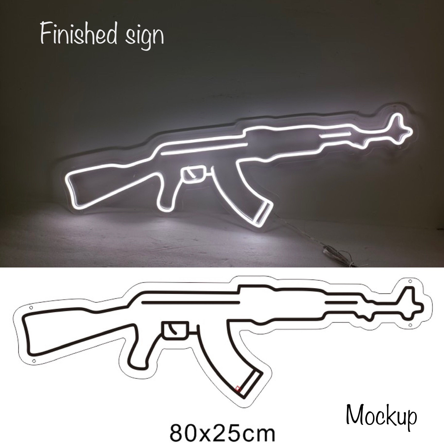 Anime Neon Sign | Game Room Custom Neon Sign | Anime Figures ...