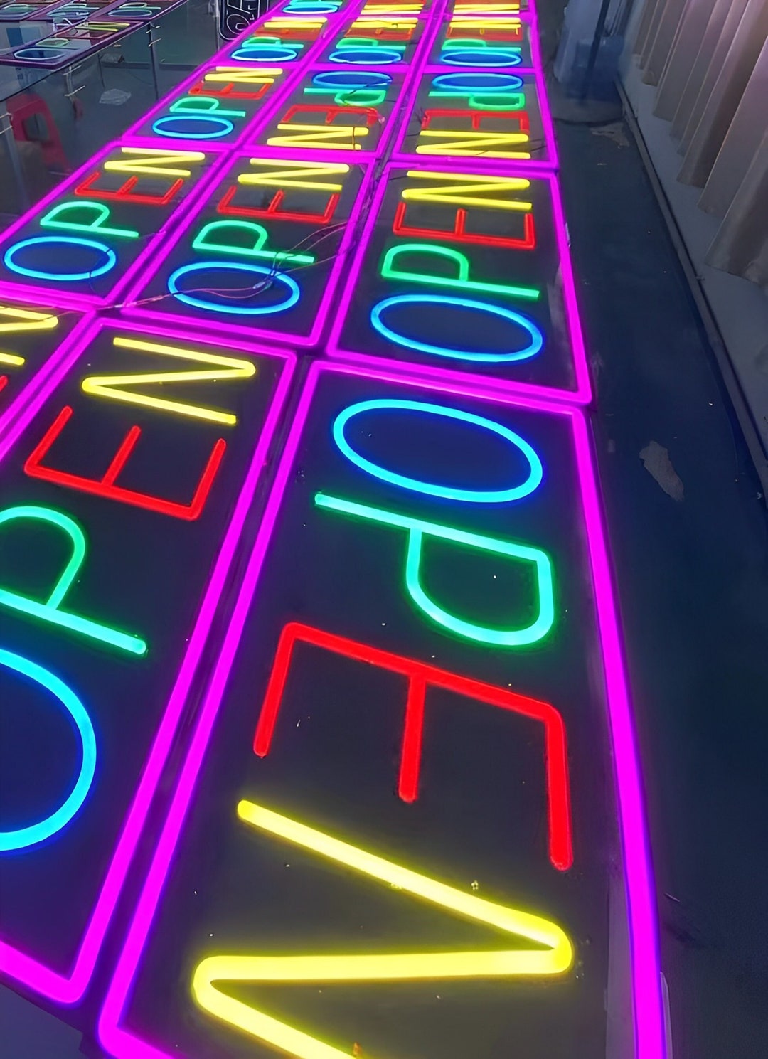 Acrylic Neon Led Business Logo Sign | Custom Company Logo Sign Neon LED ...